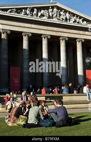 Ionic column British Museum London Stock Photo - Alamy