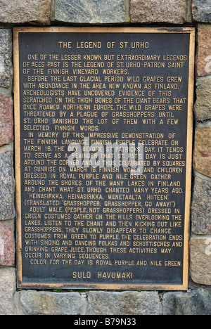 Statue of St. Urho in Menahga, Minnesota Stock Photo - Alamy