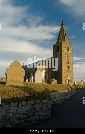 St Bartholomews Church at Church point at Newbiggin by the Sea ...