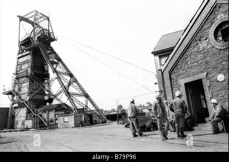 25th August 1989 Miners at Oakdale Colliery South Wales the deep coal ...