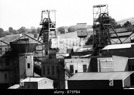 25th August 1989 Pit head winding gear at Oakdale Colliery South Wales ...