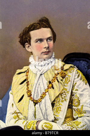 Illustration of King Ludwig II of Bavaria Stock Photo - Alamy