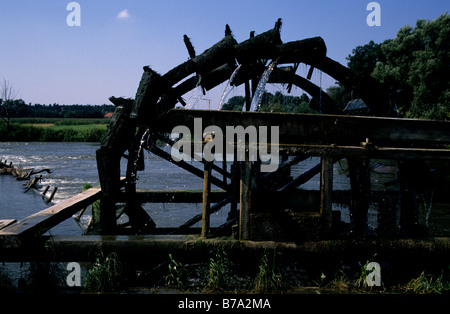 Waterwheel Irrigation system Stock Photo - Alamy