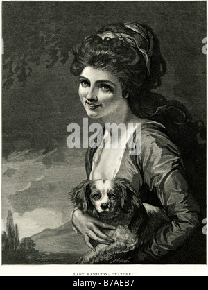 EMMA, LADY HAMILTON (1765-1815) mistress of Horatio Nelson as a ...