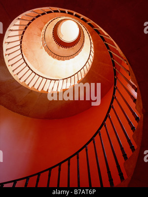Looking up inside Beckford's Tower, Bath, built for William Beckford in ...