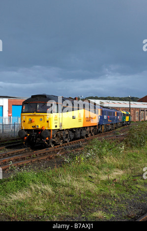 Colas Rail Class 47 47727 heads a number of locomotives destined for ...
