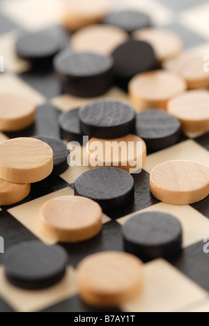 Checkers and checkerboard detail Stock Photo - Alamy