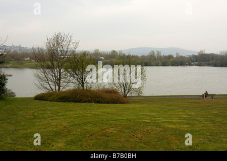 Fendrod Lake, Swansea, West Glamorgan, South Wales, U.K., in Spring ...