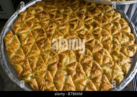Pastry at a bakery in Nablus, West Bank, Palestine Stock Photo - Alamy