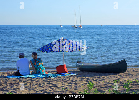Wards Island Beach on Toronto Islands, Ontario, Canada Stock Photo - Alamy