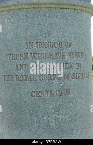 The Royal Corps of Signals memorial at the National Memorial Arboretum ...