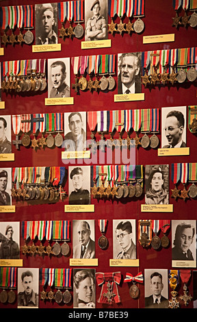 War medals on display Stock Photo - Alamy