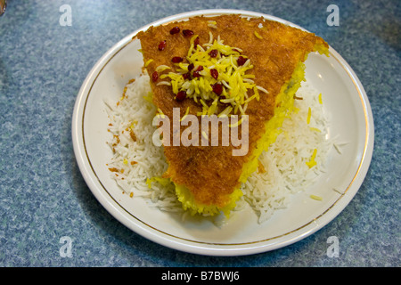 Tachin Chicken Iranian Food at Nowbahar Restaurant in Esfahan Iran ...