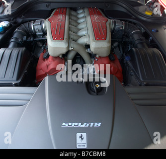 Ferrari 599 GTB Engine Stock Photo - Alamy