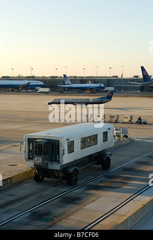 Shuttle bus between terminals at Dulles International Airport Stock ...