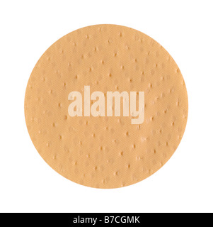 Medical adhesive bandage round, patch bandaid isolated on white ...