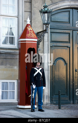 Royal Danish Life Guard on duty at Rosenborg Castle, Copenhagen ...