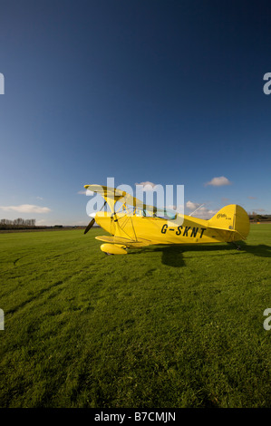 Pitts S2A Two Seater Aerobatic Aircraft in flight Stock Photo - Alamy