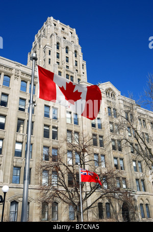 Government Office Building with Canadian Flag, Gatineau, Quebec, Canada ...