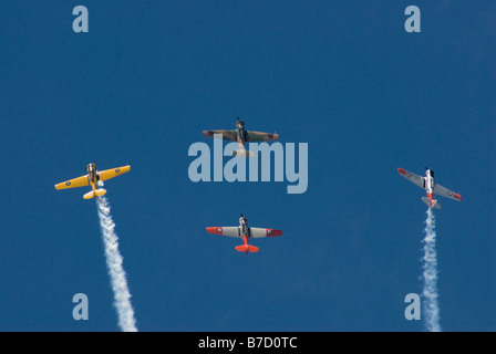 North American Harvard trainer aircraft Stock Photo - Alamy