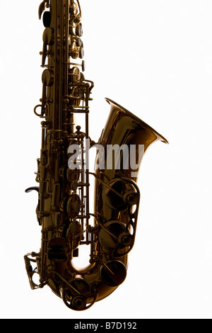 A close-up shot of a part of a saxophone Stock Photo - Alamy