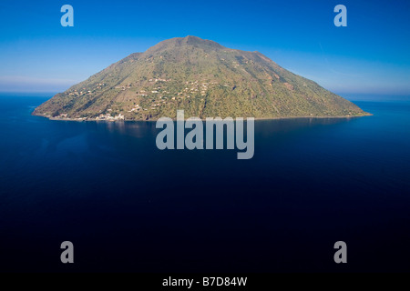 Aerial view, Alicudi island, Aeolian Islands, Sicily, Italy Stock Photo ...