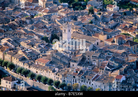 AERIAL VIEW. Old town of Vence, French Riviera, France Stock Photo - Alamy