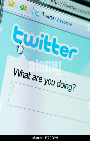 Twitter texting for the web "what is twitter Stock Photo - Alamy