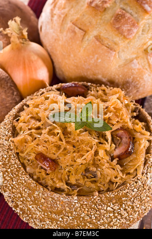 Traditional Lithuanian sausage and bread Stock Photo - Alamy
