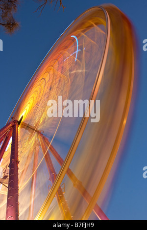 Carnival ride at night. Rye foreshore carnival. January 2009. Rye ...