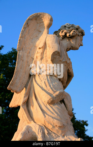 Medieval Statue of an Angel at the Cathedral of Notre Dame, Paris ...