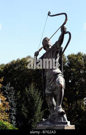 Statue of Arash the Archer, Saadabad Palace, Tehran, Iran Stock Photo ...
