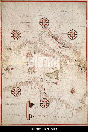 Portolan atlas of the Mediterranean Sea, western Europe, and the ...