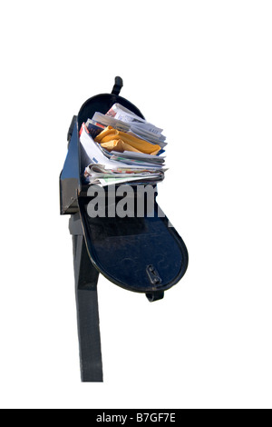 mailbox overflowing with junk mail Stock Photo - Alamy