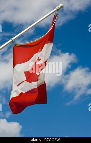 Canadian red and white maple leaf flag for Canada Day, July 1 ...