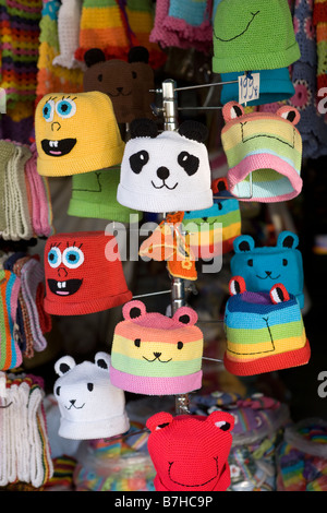 Hat stall at Chatuchak weekend market, Bangkok, Thailand Stock Photo ...