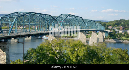 Bridges over the Tennessee River,Chattanooga,Tennessee,USA Stock Photo ...