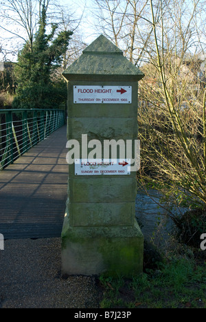 flood level markers Stock Photo - Alamy