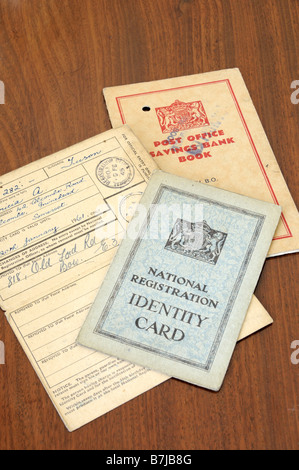 a WW2 national identity registration card for Guernsey Stock Photo ...