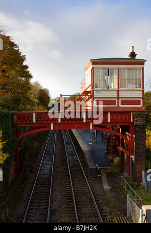 The Victorian signal box, still in daily use, at Hebden Bridge Railway ...