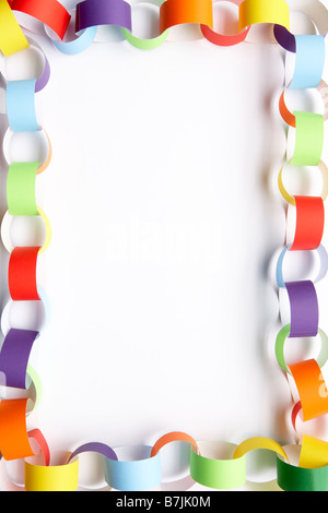 Christmas holiday background. Border made of red decorations on white ...