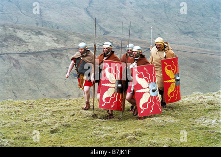 Roman soldiers marching, historical re-enactment England UK English ...