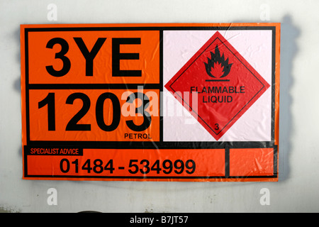 Hazchem sign warning of hazardous, dangerous chemicals, with Emergency ...