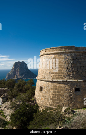 Torre de Savinar and Es Vedra Stock Photo - Alamy