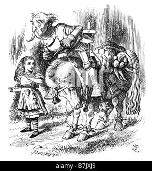 The White Knight Alice Through the Looking Glass Illustration by Sir ...