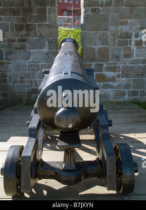 Parc de l Artillerie with Old Quebec City behind the fortified walls ...