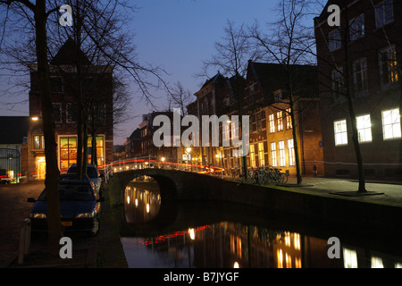 Delft at night, Netherlands Stock Photo - Alamy