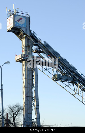 Ski jumping board on Moscow hills Stock Photo - Alamy
