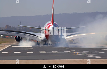Rear view of A380 jet engine Stock Photo - Alamy