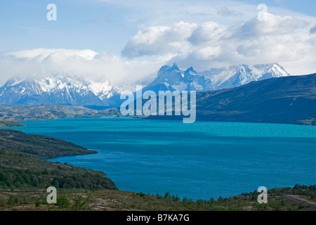 View of Lago del Toro, Torres del Paine National Park, Chile Stock ...